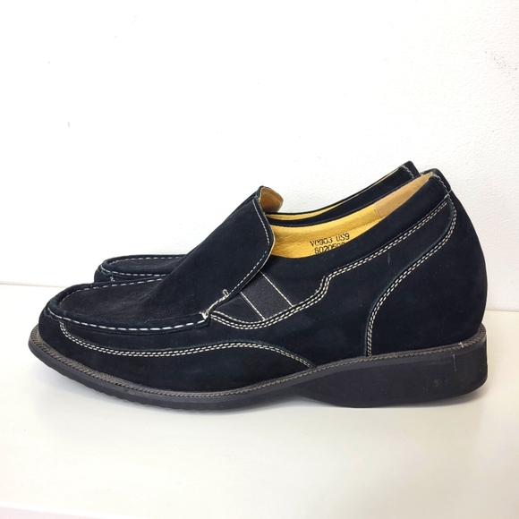 Toto | Shoes | Toto Tall Men Shoes 3 Rise Suede Leather Slip On Loafers ...